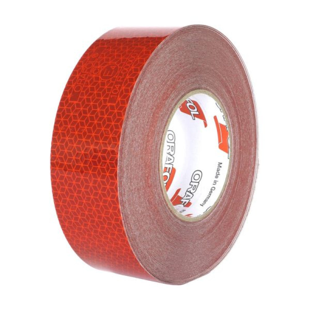 Reflective Adhesive Tape Mega Drive Orafol, Red, 50mm x 50m - Pro Detailing