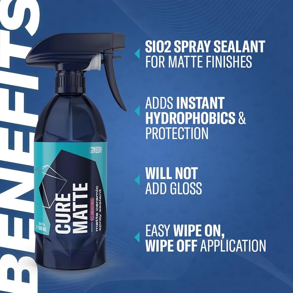Spray Sealant Gyeon Q2M Cure Matte Redefined, 500ml - Pro Detailing