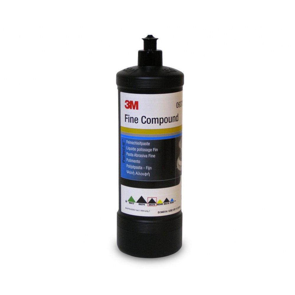 Medium-Abrasive Car Polish 3M Fine Compound, Black, 1kg - Pro Detailing